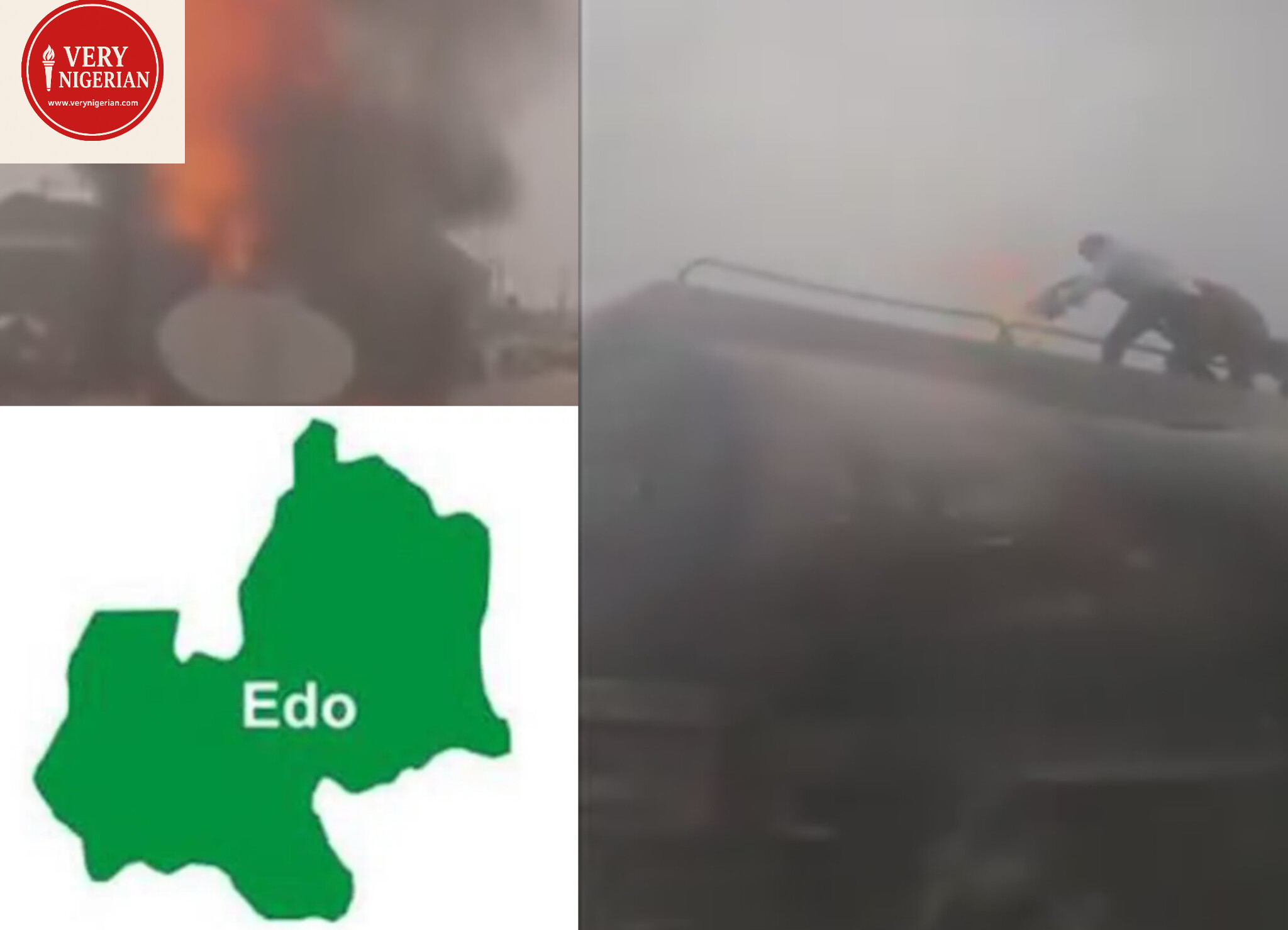 Residents praise Hero who climbed burning Tanker to stop fire in Edo ...